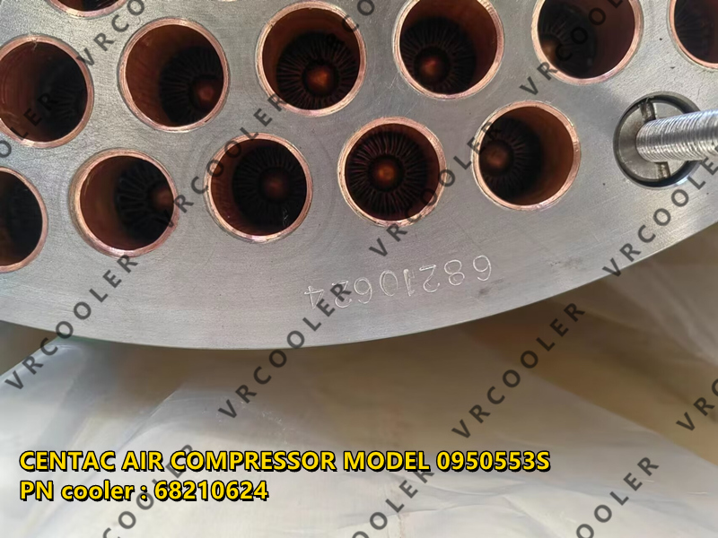 CENTAC AIR COMPRESSOR MODEL 0950553S PN cooler : 68210624 Second stage ...